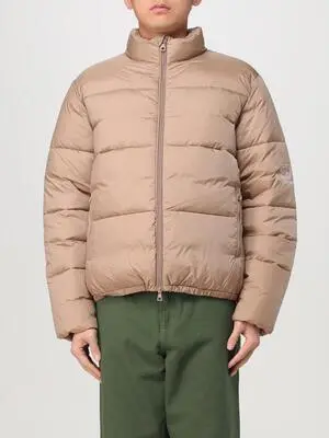 EA7 Puffer Jacket With Stand Collar - Brown