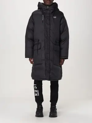 EA7 Longline Puffer Jacket With Hood