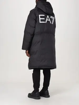 EA7 Longline Puffer Jacket With Hood