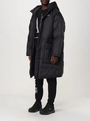 EA7 Longline Puffer Jacket With Hood