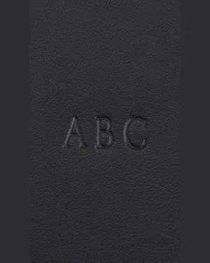 ROYCE NEW YORK Monogrammed Leather Executive Portfolio & Desk Accesory Set, Personalized
