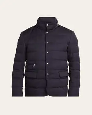 Moncler Bess Down Blazer Jacket - Navy