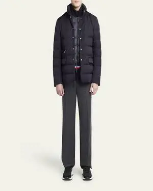 Moncler Bess Down Blazer Jacket - Navy