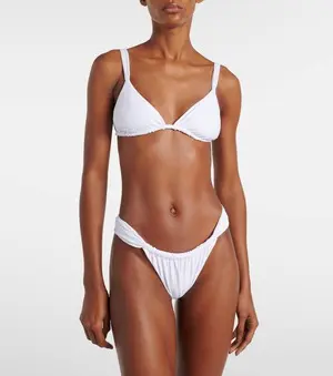 Faithfull The Brand Mary" Bikini Top - Brown