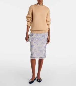 ROGER VIVIER Velvet Ballet Flats - Blue