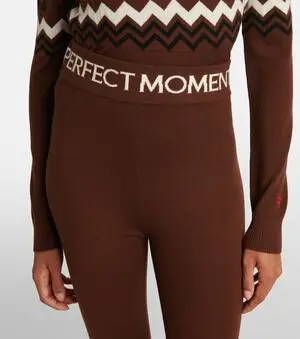 Perfect Moment Nordic Intarsia High-rise Wool Leggings