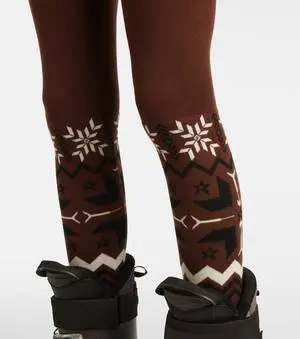 Perfect Moment Nordic Intarsia High-rise Wool Leggings