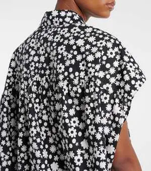 Marni Printed Cotton Poplin Shirt - Black