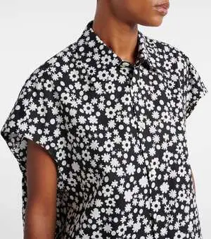Marni Printed Cotton Poplin Shirt - Black