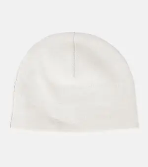 Perfect Moment Printed Wool Beanie - White