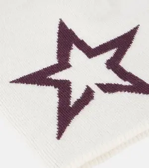 Perfect Moment Printed Wool Beanie - White
