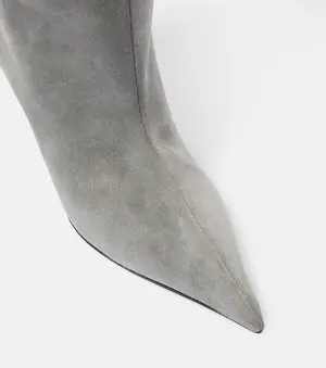 Amina Muaddi Fiona 60 Suede Boots