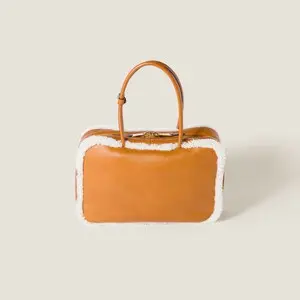 Miu Miu Beau Shearling Top-handle Bag