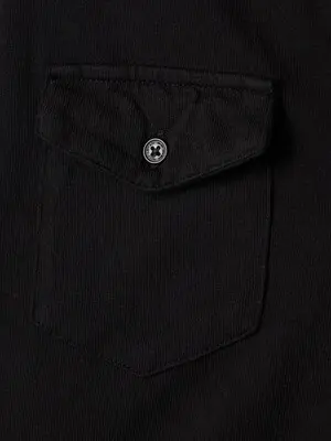 NILI LOTAN Liam Cotton-jersey Shirt - Black