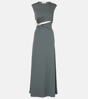 Christopher Esber Concave Stone Maxi Dress - Grey