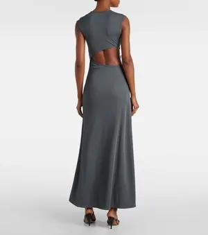 Christopher Esber Concave Stone Maxi Dress - Grey