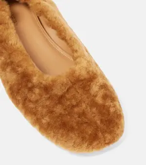 Dries Van Noten Shearling Ballet Flats
