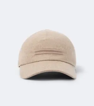 Zegna Zegna Cashmere Baseball Cap Beige