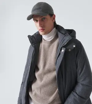 Zegna Cashmere Baseball Cap - Grey