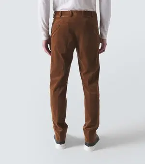 Zegna Cotton And Cashmere Corduroy Slim Pants
