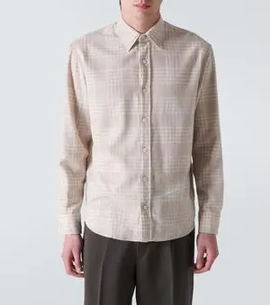 Zegna Checked Cotton Flannel Shirt