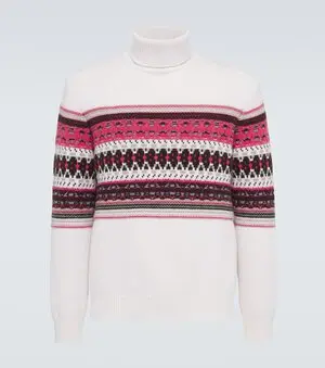 Men's White Cashmere Sweaters