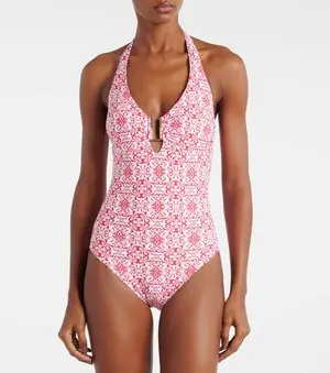 Melissa Odabash Tampa Floral One-piece Swimsuit - White