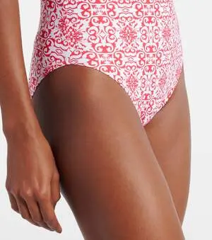 Melissa Odabash Tampa Floral One-piece Swimsuit - White
