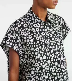 Marni Printed Cotton Poplin Shirt - Black