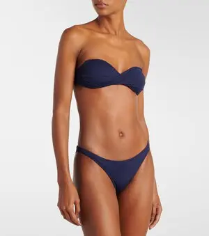 Melissa Odabash Martinique Strapless Bikini Top - Blue