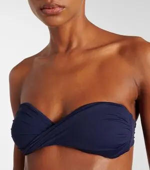 Melissa Odabash Martinique Strapless Bikini Top - Blue