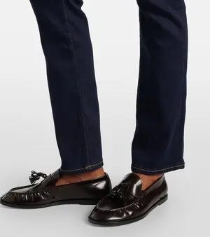 FRAME Le High Straight Long Jeans