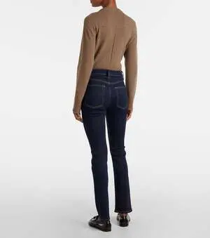 FRAME Le High Straight Long Jeans