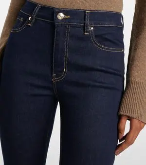 FRAME Le High Straight Long Jeans