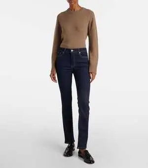 FRAME Le High Straight Long Jeans