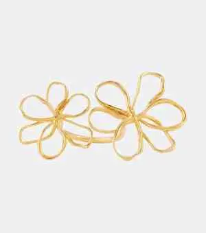 Oscar De La Renta Threaded Flower Ring - Gold