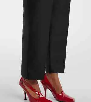 Khaite Cam Wool And Silk Faille Straight Pants
