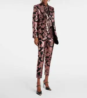 Etro Floral Jacquard Suit Trousers
