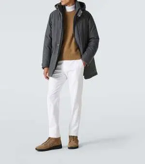 Zegna Comfort Mid-rise Cotton Chinos - White