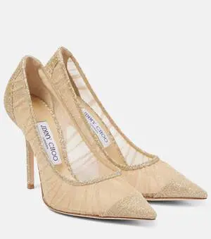 Jimmy Choo Gold Tone Pumps