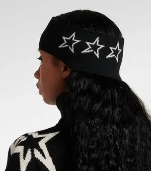 Perfect Moment Printed Wool Headband - Black