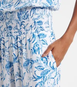Melissa Odabash Naomi Strapless Jumpsuit - Blue