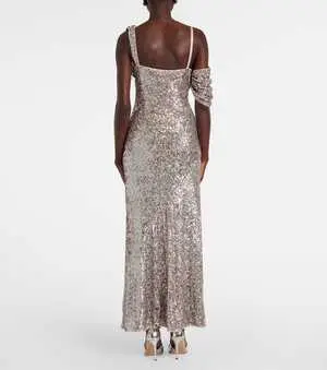 diane von furstenberg white sequin dress $698 DVF Diane von Furstenberg Joylyn White Sequin Cutout Shift Dress XS  D357