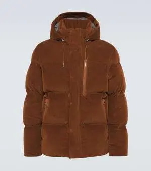Zegna Cotton And Cashmere Corduroy Down Jacket