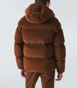 Zegna Cotton And Cashmere Corduroy Down Jacket