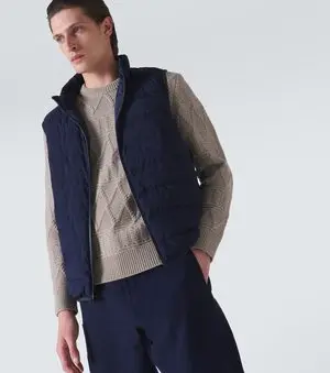 Zegna Cashmere Ski Jacket - Blue