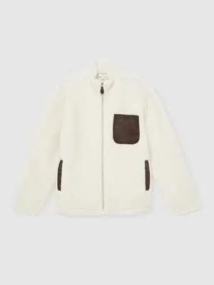 REISS Lincoln Fleece Zip-through Jacket