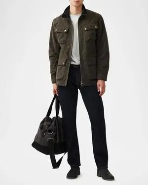 Rodd & Gunn Apos;s Aberdeen Canvas Jacket - Deep Olive