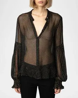 Zadig&Voltaire Tandy Mousseline Sparkle Blouse