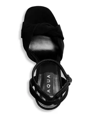 Aqua Pasha Suede Sandals